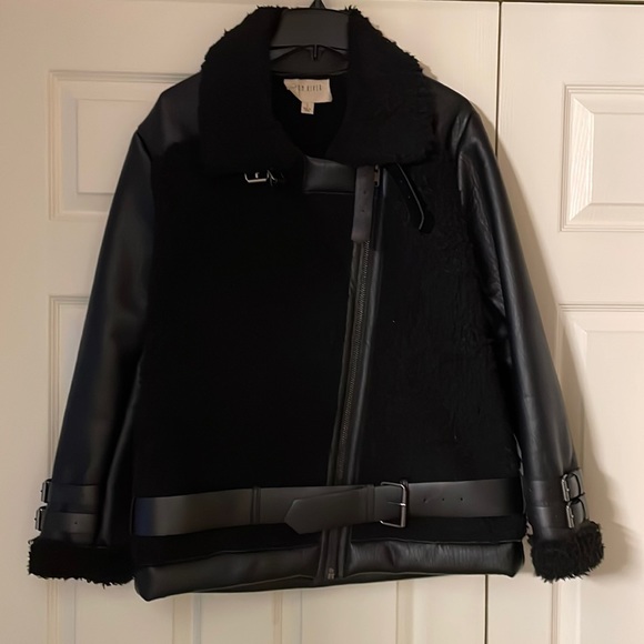 Moon River | Jackets & Coats | Moon River Faux Curly Fur And Faux ...